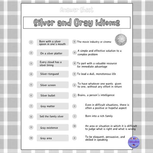 Esl Idioms Worksheets