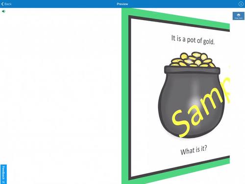 Open Ended Task Cards St. Patrick's Day Nouns BOOM Cards for Speech ...