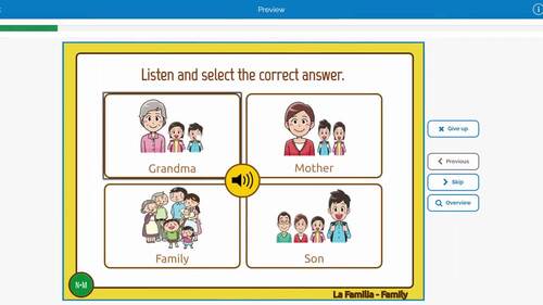 Spanish Boom Cards: La Familia - Family Members Bundle by NATAM | TPT