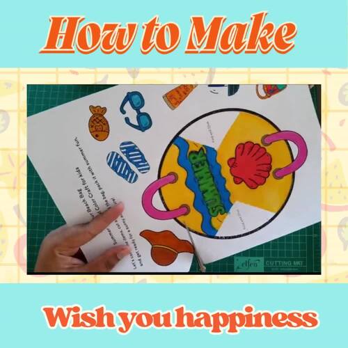 Pack Your Beach Bag Summer Cut and Color Craft for kids K – 4 by KidSheets