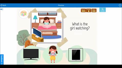 Answering WHAT Questions: Visual Information Boom Cards™ for Speech Therapy