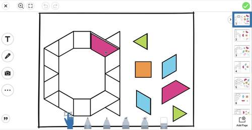 Digital Manipulatives for Seesaw™ and Google Slides™: Pattern Block ...