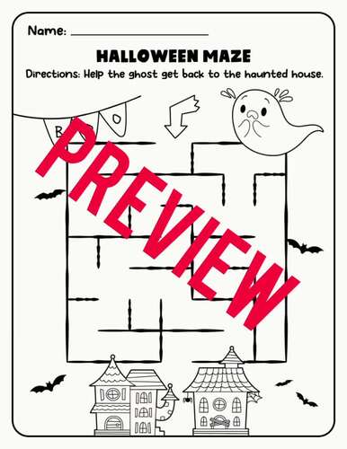 Halloween Activity Worksheets by CreativeClassPrintables | TPT
