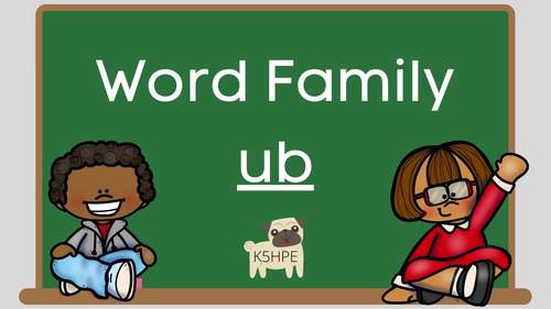 Word Family Ub, Video and Slides, Phonics, Phonograms, Reading | TpT