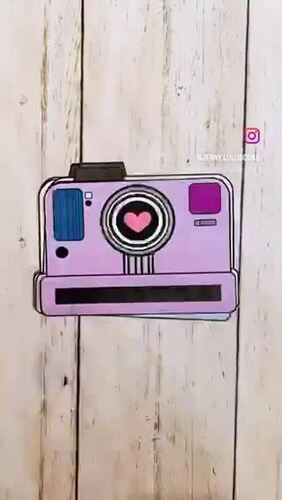 "Polaroid" Camera Craft Writing Flipbook- Summer Break, Memory Book k-5th