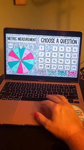 Metric Measurement | Spinner Game | Interactive Powerpoint | TPT