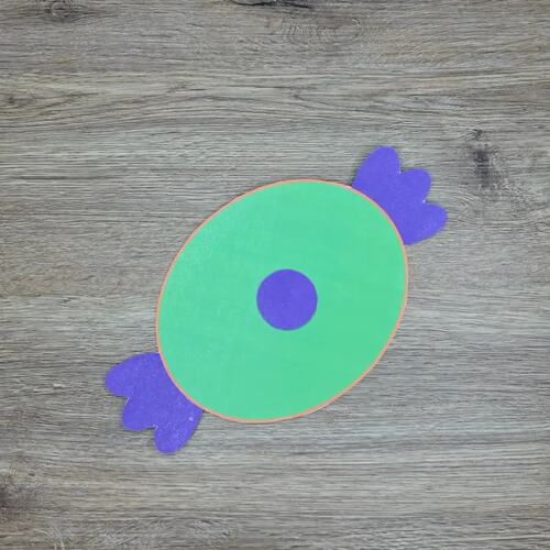 Halloween Oval Candy Craft Template by Mollers Makes It | TPT