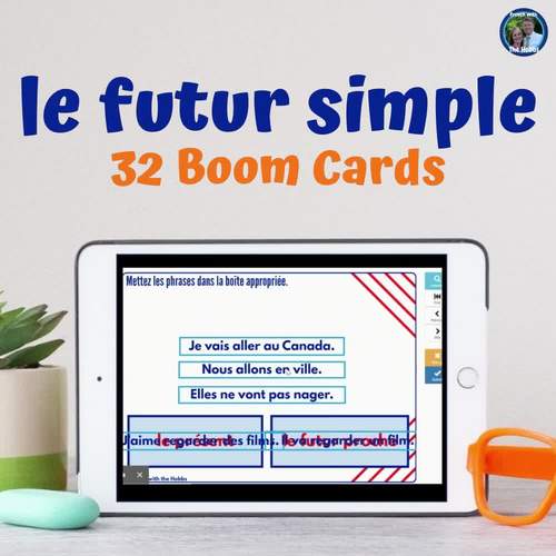 French Near Future Tense Boom Learning™ Digital Task Cards le futur proche