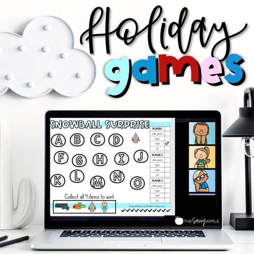 Winter Activities Holiday Interactive Classroom Games for December
