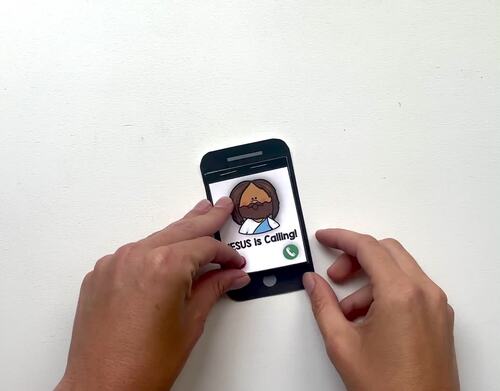 Jesus is Calling Cell Phone Craft, Talking to Jesus, Gospel, ACTS, Lord ...
