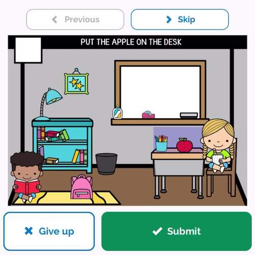 Following Spatial Directions | Back To School | Boom Cards | TPT