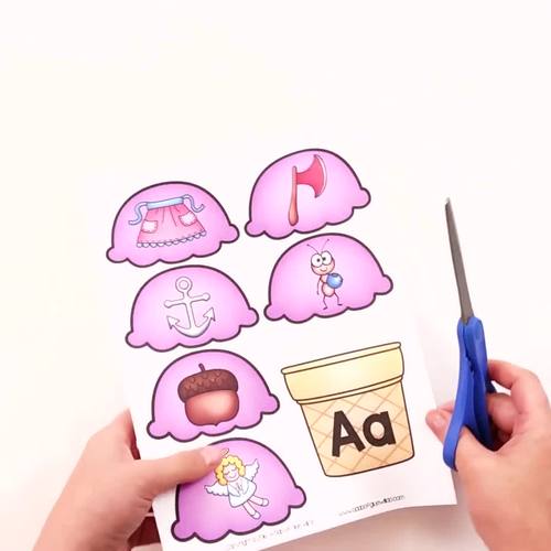 Ice Cream Blends Center | Beginning Blends Summer Activity | 2 Letter ...