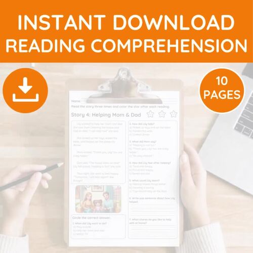 Grade 1–2 Reading Comprehension Worksheets Short Stories Printable PDF ...