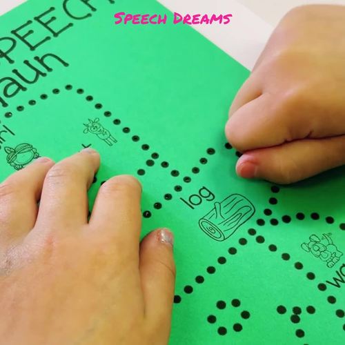 Fall Speech Therapy Pin Art: Articulation and Language Fine Motor Activity