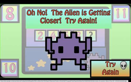 Alien Zap! Shapes & Numbers Patterns 4-Google Slides Games+ Anchor ...
