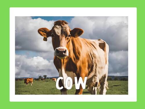 Farm Animals Display Photos, Fun PowerPoint Presentation | TPT