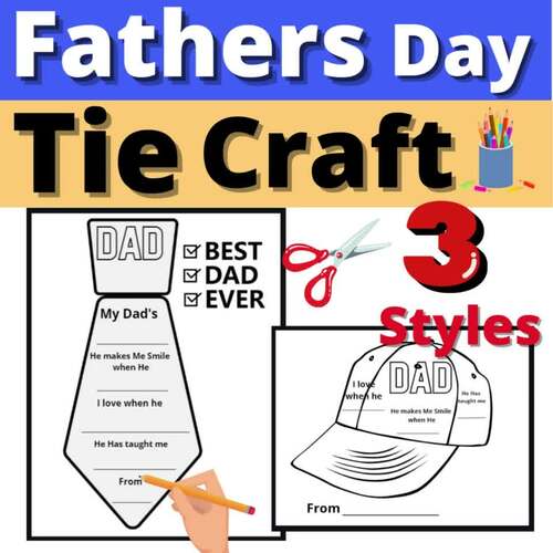 Fathers Day Tie Craft Activity Dad Father Resource by DadsDesigns