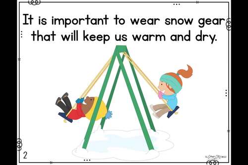 Playing in the Snow Social Story | How to Make Safe Choices with Snow ...