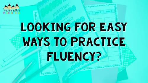 Fluency Task Cards Oral Reading Fluency Practice | Science of Reading