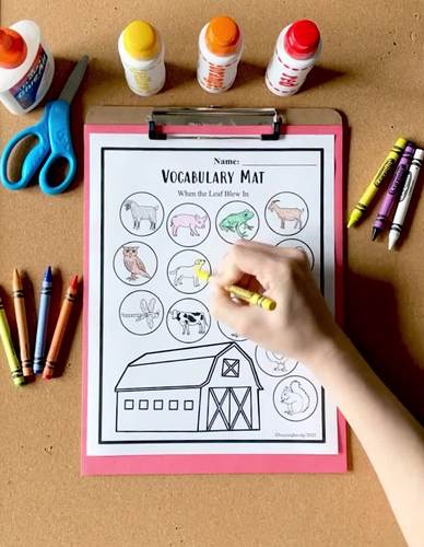 When the Leaf Blew In - Speech Therapy Book Companion by Buzzing Bee SLP