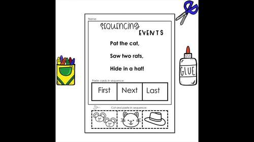 Science of Reading Comprehension Passages Sequencing Stories with ...