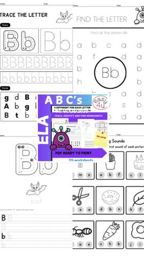 ABC Fun: Letter ID, Tracing & Phonemic Awareness with Fine Motor Practice