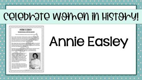 Women's History Month Biography Reading Comprehension & Research Activity