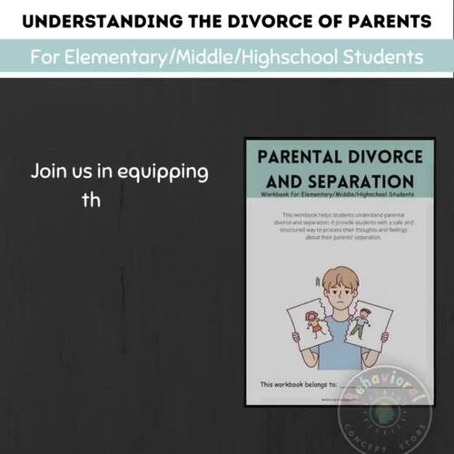 Divorce and Separation Workbook for Parents and Children | TPT