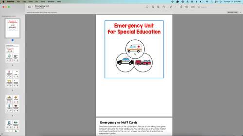 Emergency Unit for Special Education by The Autism Helper | TPT