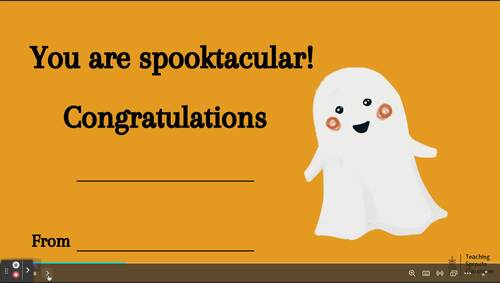 Spooky Class Awards- Halloween Certificates by Teaching Sprouts Classroom