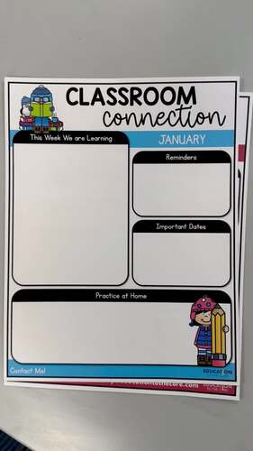 Seasonal & Editable Class Newsletter Templates for Print & Digital ...