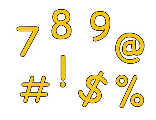 Yellow Bulletin Board Letters, Kindergarten Alphabets, Decorative Alphabets