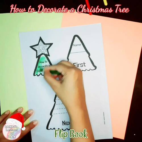 How to Decorate a Christmas Tree Writing Craft | Christmas Writing Activity