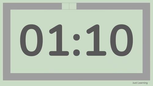 60 Minute Classroom Timer by We're All Just Learning | TPT