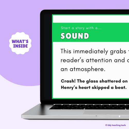 10 x Sensational (Sizzling) Story Starts Posters by tidy teaching tools