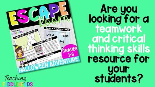 Halloween Themed Escape Room | Math & ELA Skills | Critical Thinking Skills