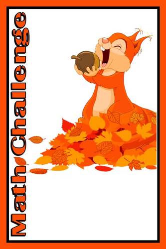 Fall BULLETIN BOARD MATH CHALLENGE Computation Critical Thinking Math ...