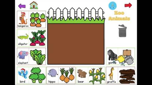 Preschool Vocabulary Garden - Build a Garden - Speech Therapy | TPT