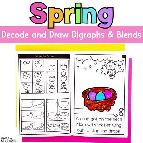 Spring Decodable Readers Digraphs Blends | Directed Drawing Books | SOR