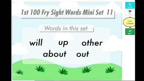 Sight Words | Mini Set 11 | Boom Cards | 1st 100 Fry Sight Words by ...