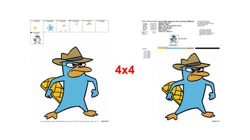 Disney Phineas And Ferb Perry The Platypus Agent P Disguise Fedora ...