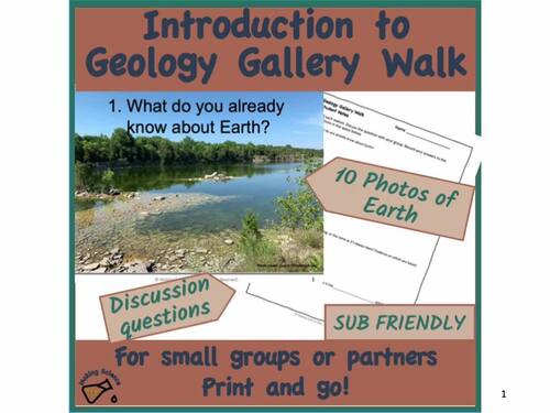 Environmental Geology Earth Gallery Walk Task Cards with Discussion ...