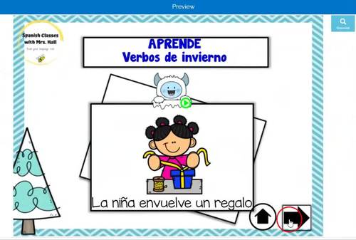 Verbs in Spanish - Winter- Verbos de Invierno by Spanish Classes with ...