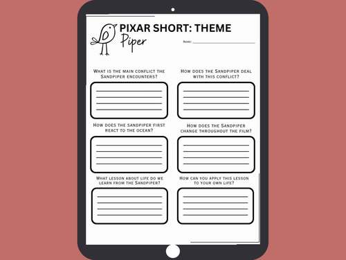 Analyzing Theme with Disney/Pixar Short Films – ELA Activity Packet