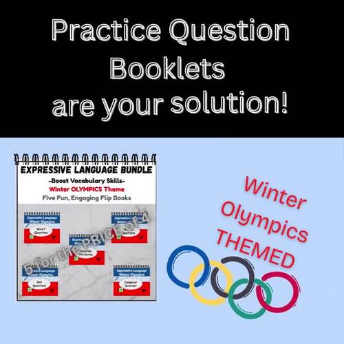 Expressive Language Bundle: Winter Olympics by Toy Time with Tonya