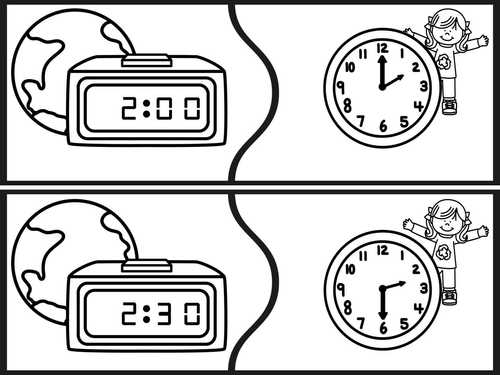 Earth Day Telling Time Puzzles by Erika Deane | TPT