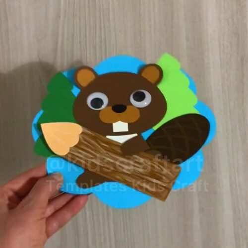 Beaver Wetland Animal Craft Forest Woodland Summer Activities Canada ...