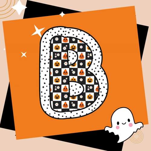 Boo-tiful Dots Bulletin Board Letters Halloween Classroom Decor | TPT
