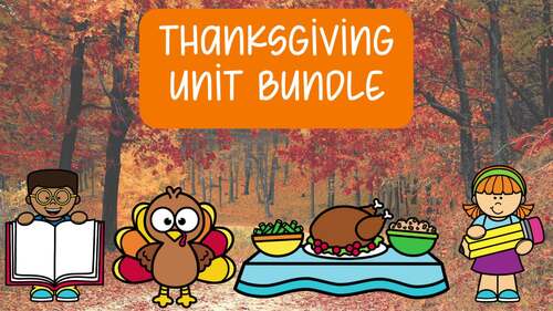 All About Thanksgiving Kindergarten First Second Third Grade PreK TK ...