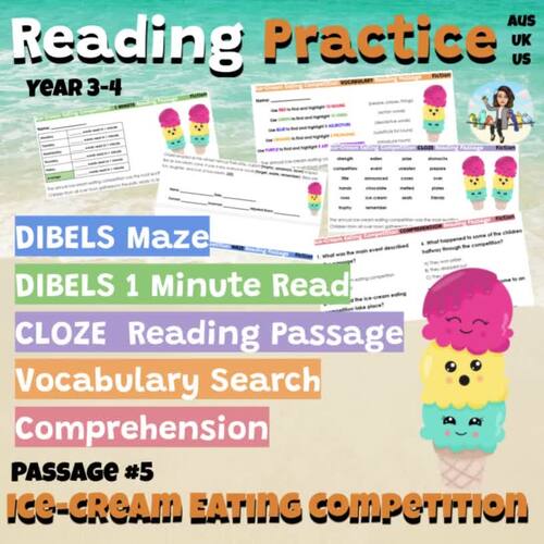 Reading Practice - #5 - Ice-Cream Competition - Fiction - Year 3 & 4 ...